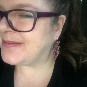 Monnie Drops Emma Laser Cut Drops Earrings Emerald Green - Etsy