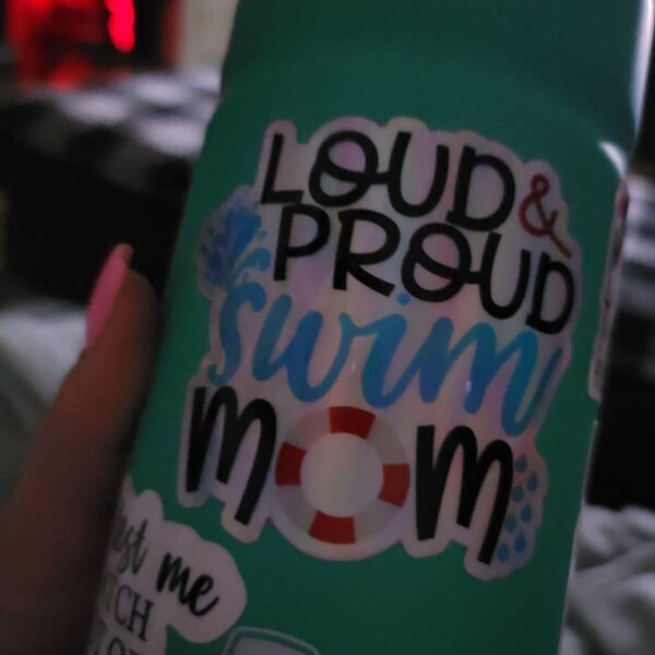 Vinyl Swim Sticker, Water Bottle Sticker, Swim Gift, Swim Team Gift ...