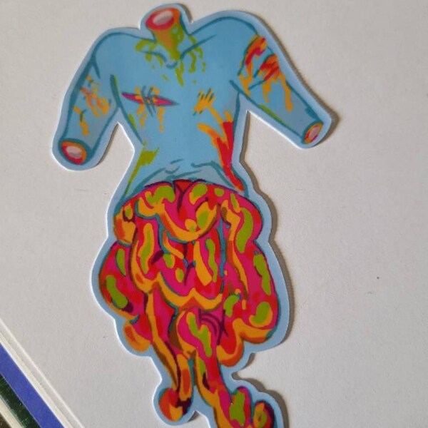 Spilling Intestines Sticker: Candy Gore, Laminated Waterproof - Etsy