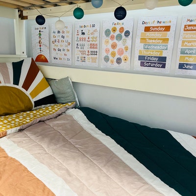 Set of 6 Prints Educational Classroom Posters Pastel Homeschool ...