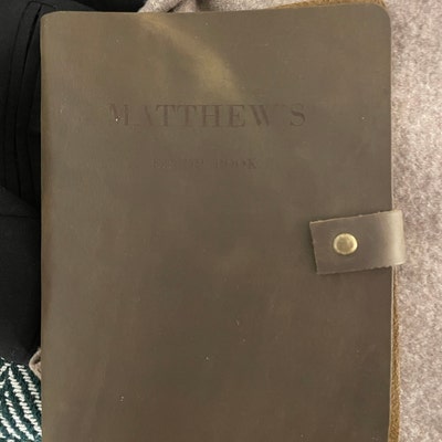 Leather Recipe Book Personalized Cookbook Binder Blank Recipe - Etsy