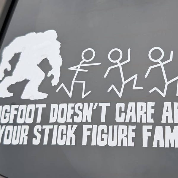 Bigfoot Sasquatch Full Head Squatch Life Vinyl Decal - Etsy