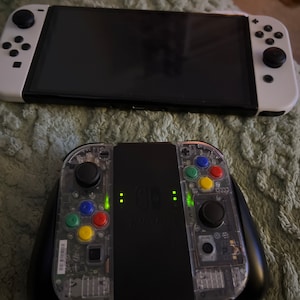 New Custom Nintendo Switch White D-pad Joy-con Controller - Etsy