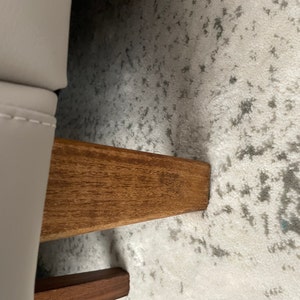 Modern Square Chunky Block Furniture Legs 90mm High Wooden Replacment ...