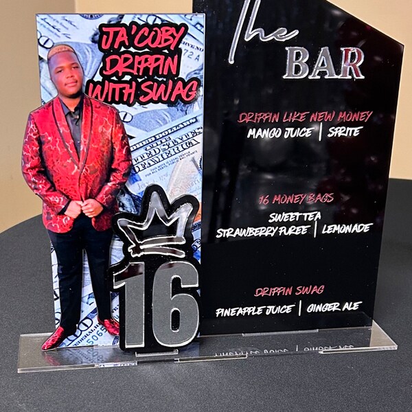 Modern Style Menu Laser File , SVG File, Glowforge File, Digital ...