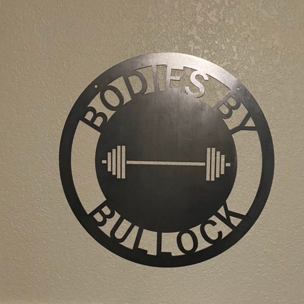 Gym Sign | Personalized Home Gym Sign | Custom Metal Gym Sign | Home ...