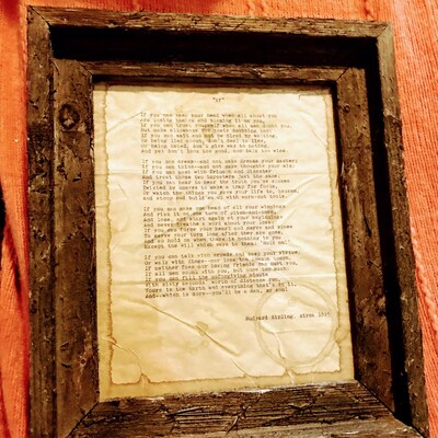 Good Timber Poem Print by Douglas Malloch Handmade Vintage Style Poem ...