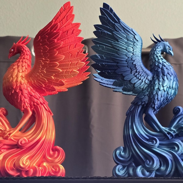 Phoenix Bookends/decor - Etsy