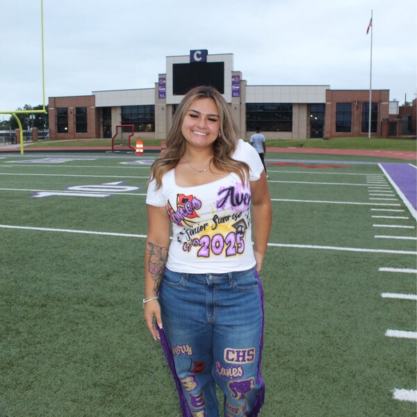 Custom Senior Jeans, Homecoming, Photo Shoot, College Jeans, Spirit ...