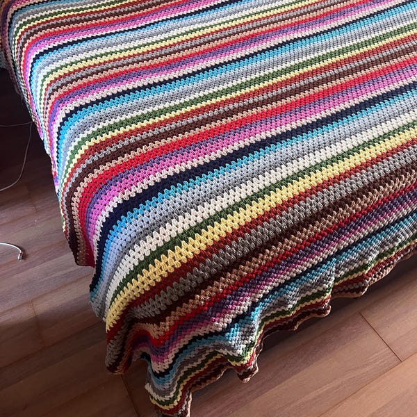 Granny Squares Bag-hand Made Vintage Bag-colorful Bag-granny Bag ...