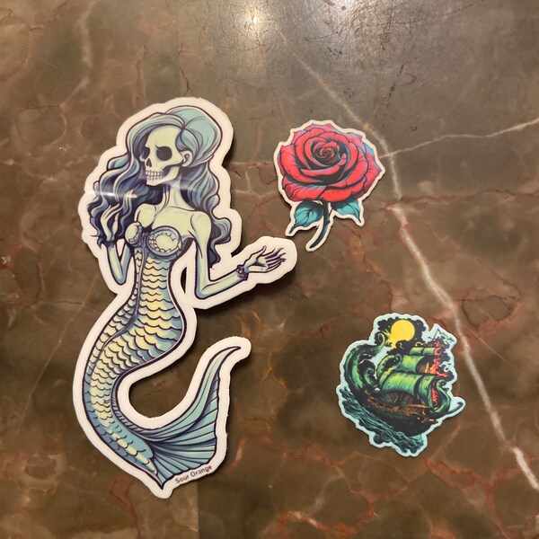 Blue Rose Sticker - Etsy