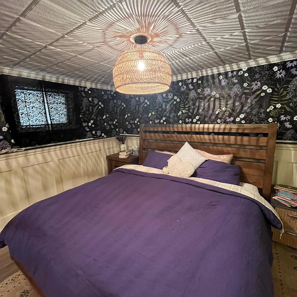 Raspberry Linen Bedding Set 1 Duvet Cover and 2 Pillowcases Softened ...