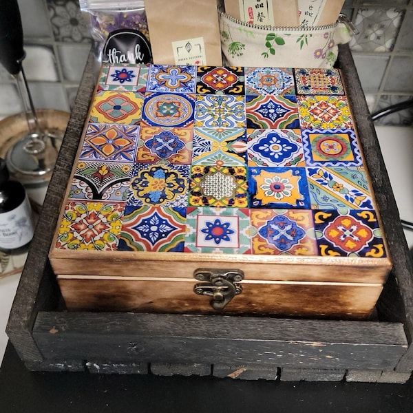 Personalized Wooden Keepsake Box Tarot Card Box Moon Goddess Tarot Card ...