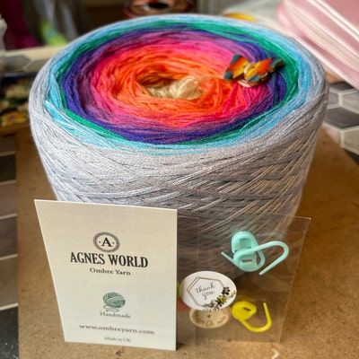 Gradient Yarn Cake, Ombre Yarn Cake, 50cotton/50%acrylic Yarn Cake.352 ...