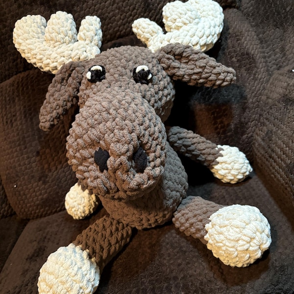 Manny Moose CROCHET PATTERN, Amigurumi Crochet Pattern, PDF, English ...