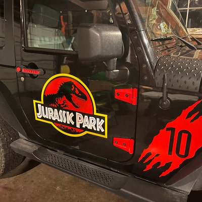 5 Piece Set Original Jurassic Park Colored Dinosaur Custom Numbered ...