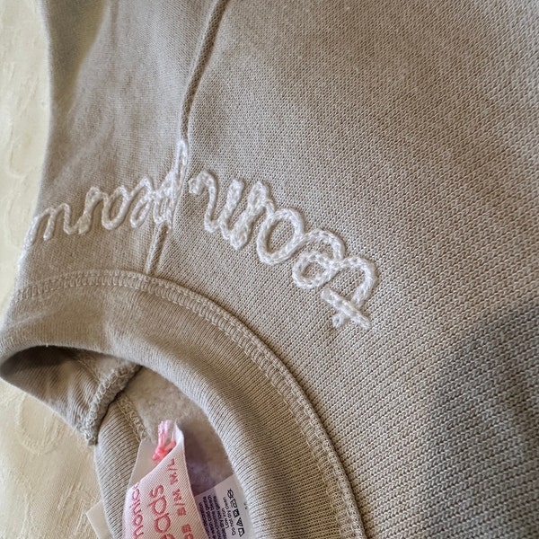 Customized Embroidered Cashmere Sweater for Women, Fall Clothing ...