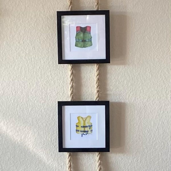 Watercolor Life Jacket Prints - Etsy