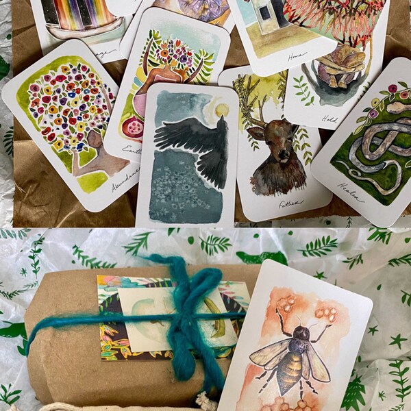 Roots & Wings Oracle Deck 63 Cards by Kat Ryalls | Oracle Card Deck - Etsy