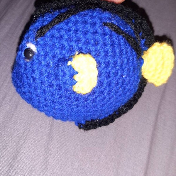 PATTERN: Beckett the Blue Tang Pattern - Amigurumi Plush Blue Tang ...
