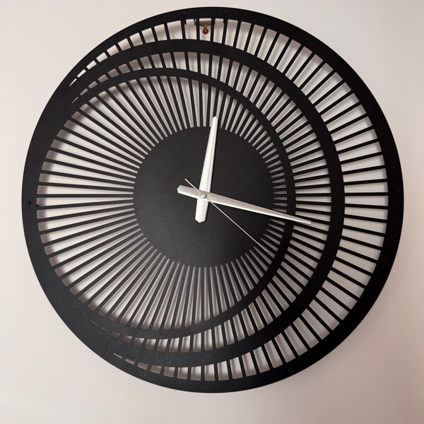 Long Wall Clock With Numbers, Wall Clocks Large, Metal Wall Clock, Wall ...