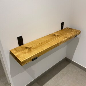 Wooden Rustic Floating Shelves Handcrafted Using Sustainable - Etsy