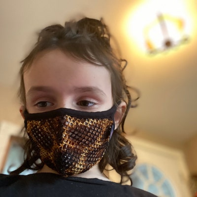 MESH MASKS Cotton-lined or Unlined Face Mask, Double Layer, Made in U.S ...