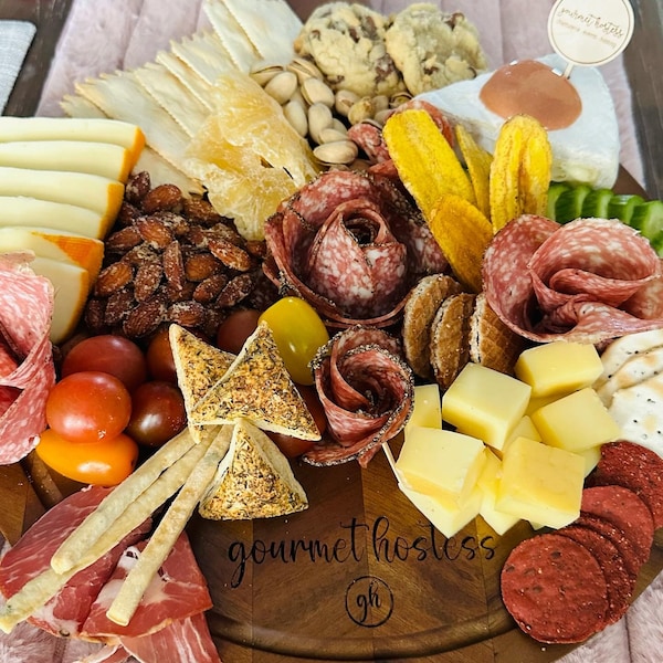 Black Walnut Charcuterie Serving Board With Handles and Sides Extra ...