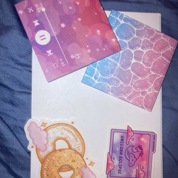 Vaporwave Cute Aesthetic Sticky Note - Etsy