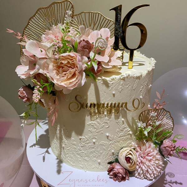 Ginkgo Stem, Gingko Leaf, Gold, Artificial Flower, Cake Decorating ...