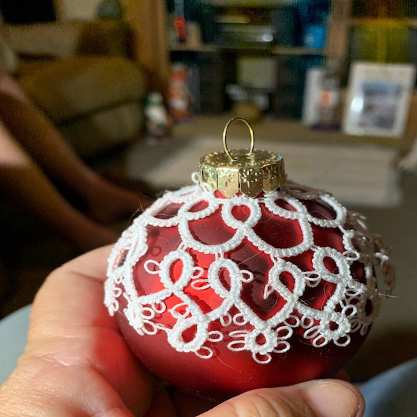 Christmas Bauble Covers Three Tatting Patterns, Tatted Christmas ...