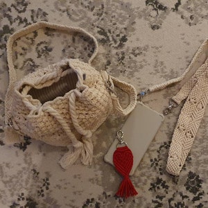 Macrame off White Camera Strap Woven Natural Cotton Rope - Etsy