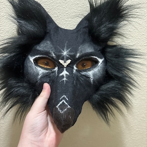 Therian Mask, Therian Bird Mask, Bird Mask, Parrot Mask, Red and Green ...