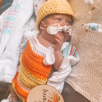 NICU Little Frog Micro Preemie Outfit With Overalls Fits 2 - Etsy