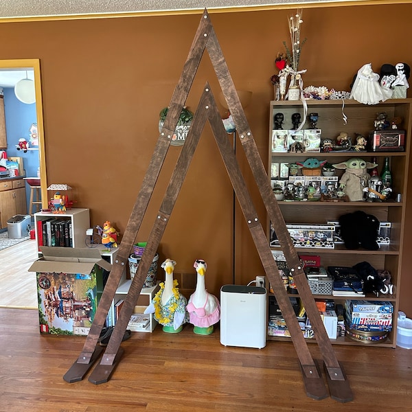 Triangle Wedding Arch: Rustic Alder Wood Geometric Arbor - Etsy