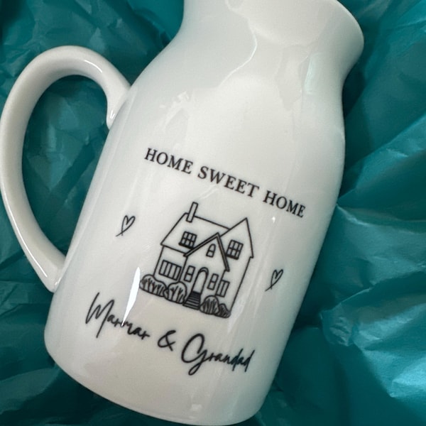 Personalised New Home Gift - New Home Small Vase - Housewarming Gift ...