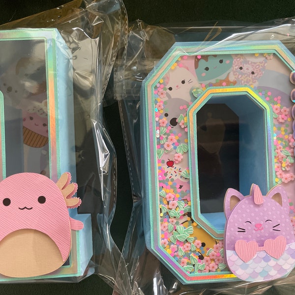 Customized Squishmallows 3D Number. Party Decorations. Squishmallows ...