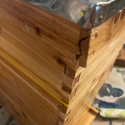 Bee Hive 10 Frame Langstroth 2 Deep Brood Boxes & 2 Medium Super Boxes ...