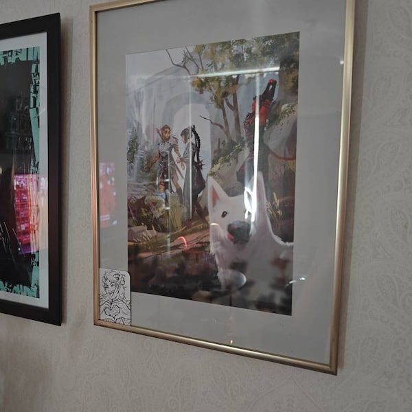 BG3 Baldur's Gate 3 Print Ft. Karlach Shadowheart Lae'zel Scratch ...