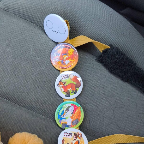 Hyena Paw & Maw - MAGNET / BIG BADGE - Stay Pawsitive, Be Mawesome ...