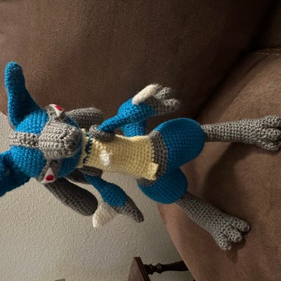 Lucario Pokemon Crochet Pattern - Etsy