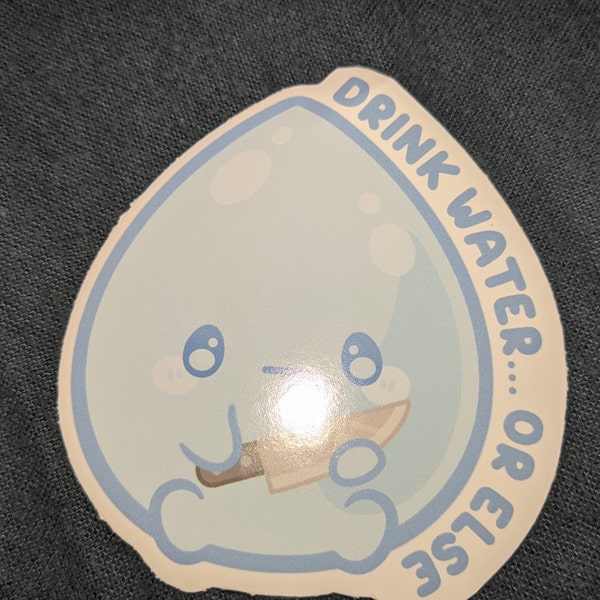 Drink Water Reminder Sticker - Cute Stay Hydrated Motivation Sticker ...