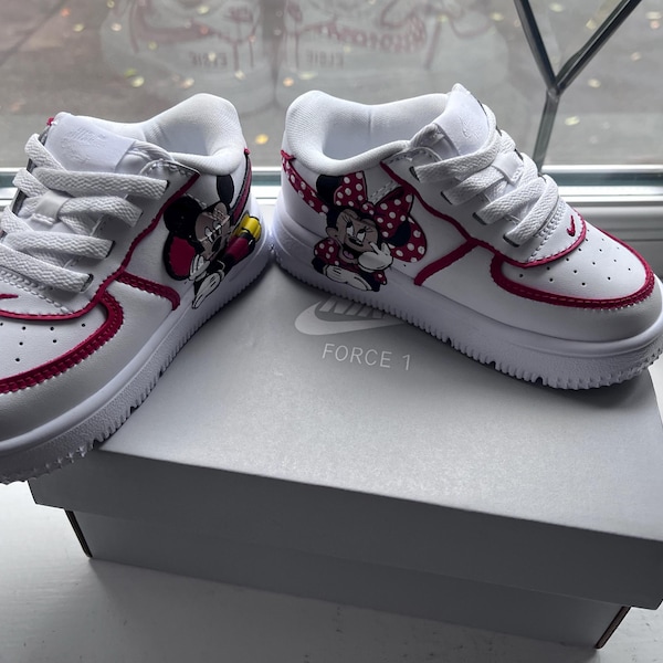 Sesame Street Elmo Cookie Monster Inspired Air Force 1 Trainers ...