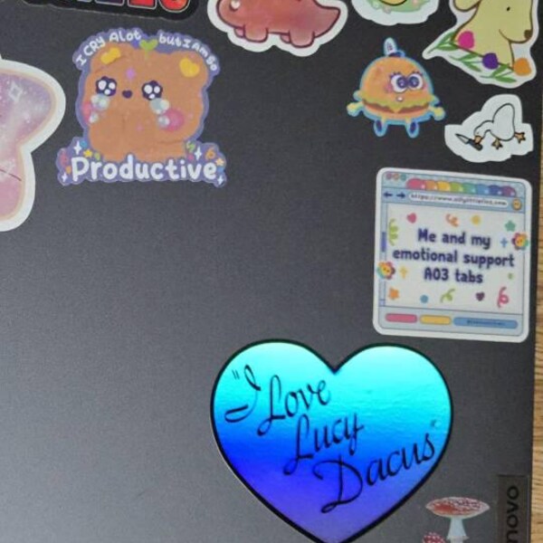 Hotdog Restaurant Manager Sticker | Holo Vinyl Sticker | Cute Cartoon ...