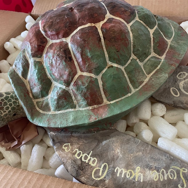 Large Turtle Urn - 200 Lbs - Biodegradable Urn, Cremation, Ocean Burial ...