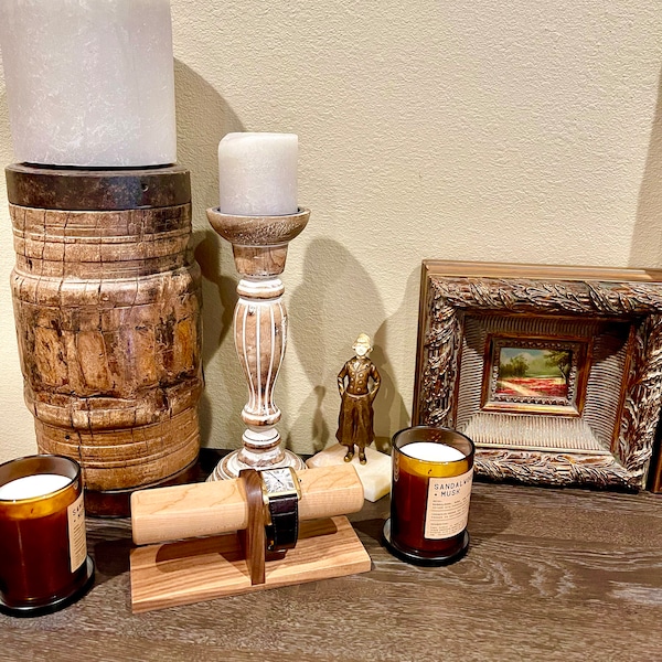Timestand L Adjustable Four Watch Stand in Walnut Wood for Special Gift ...