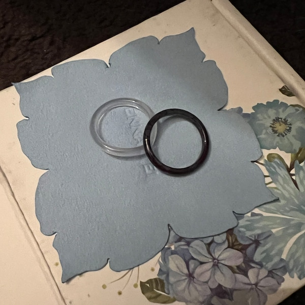 Round Rings in the Hydrangea Collection | Floral Acetate Resin Ring - Etsy