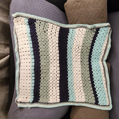 Heirloom Baby Blanket Crochet Pattern, Modern, Ripple, Easy, Afghan ...