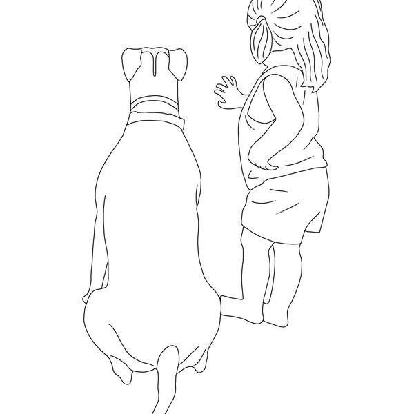 Custom Line Drawing, Minimalist Illustration, Minimalist Portrait ...