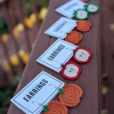 PRINTABLE Earring Tags Downloadable PDF. Hang Tag Template for Crochet ...